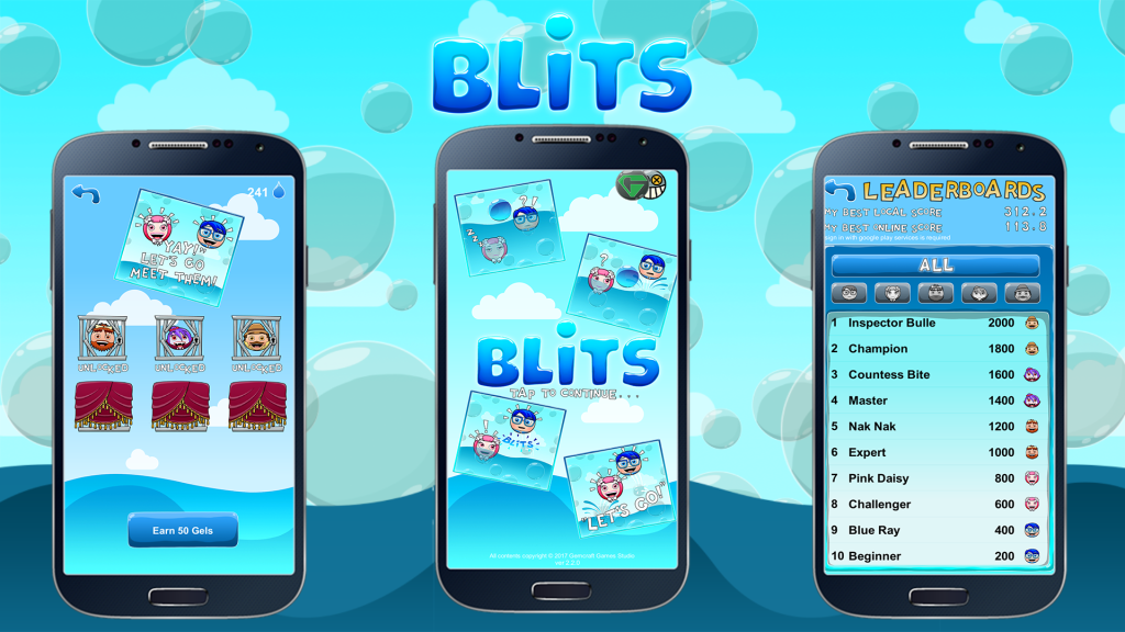 BLiTS - Gemcraft Games Studios - Funny Casual Mobile Game for Android